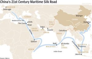 China’s Land and Sea Silk Roads | TopForeignStocks.com