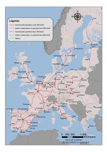 High-Speed Rail Network Map of Europe | TopForeignStocks.com
