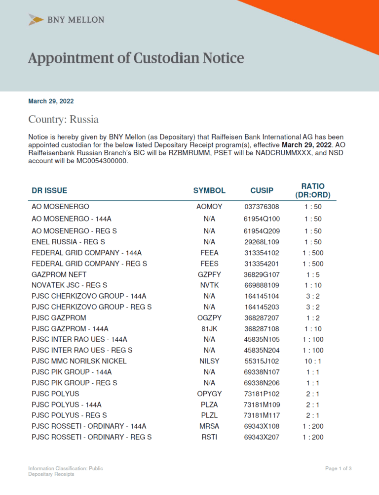 An Update on Russian ADRs | TopForeignStocks.com